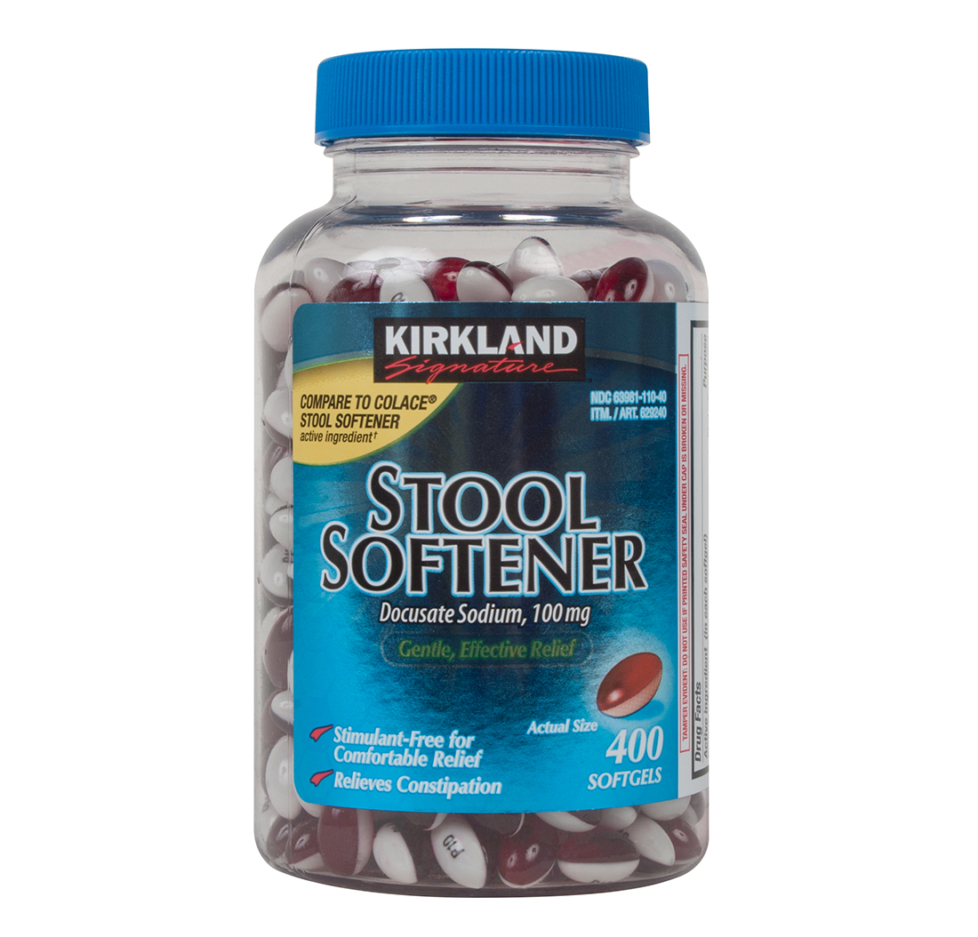 Stool Softener Docusate Sodium 100mg Kirkland Signature Stool Softener Docusate Sodium 100mg Kirkland Signature
