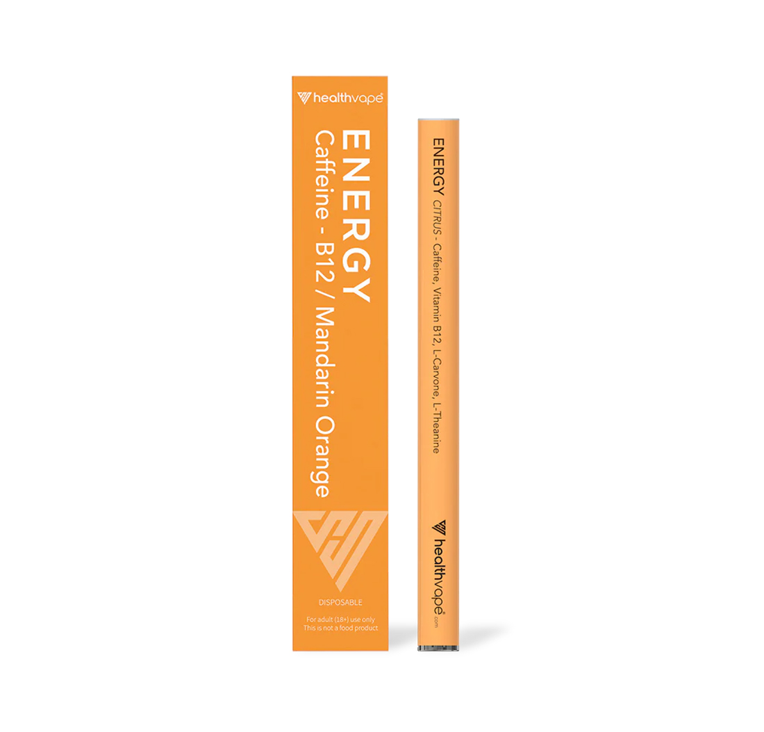 ENERGY VITAMIN INHALER with Caffeine (Mandarin Orange) by HealthVape ...