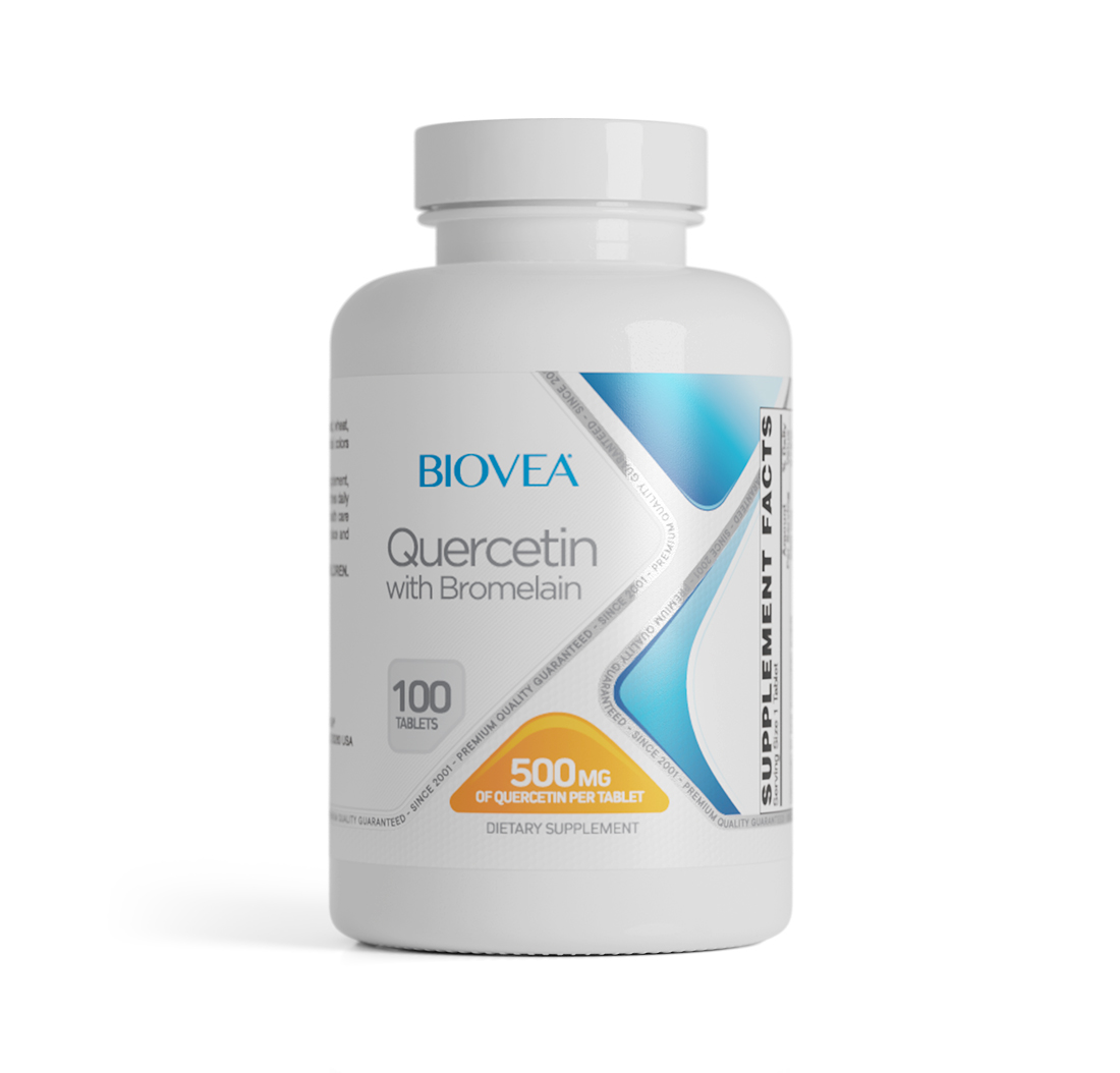 Quercetin 500 Mg With Bromelain 100 Mg 120 Vegetarian