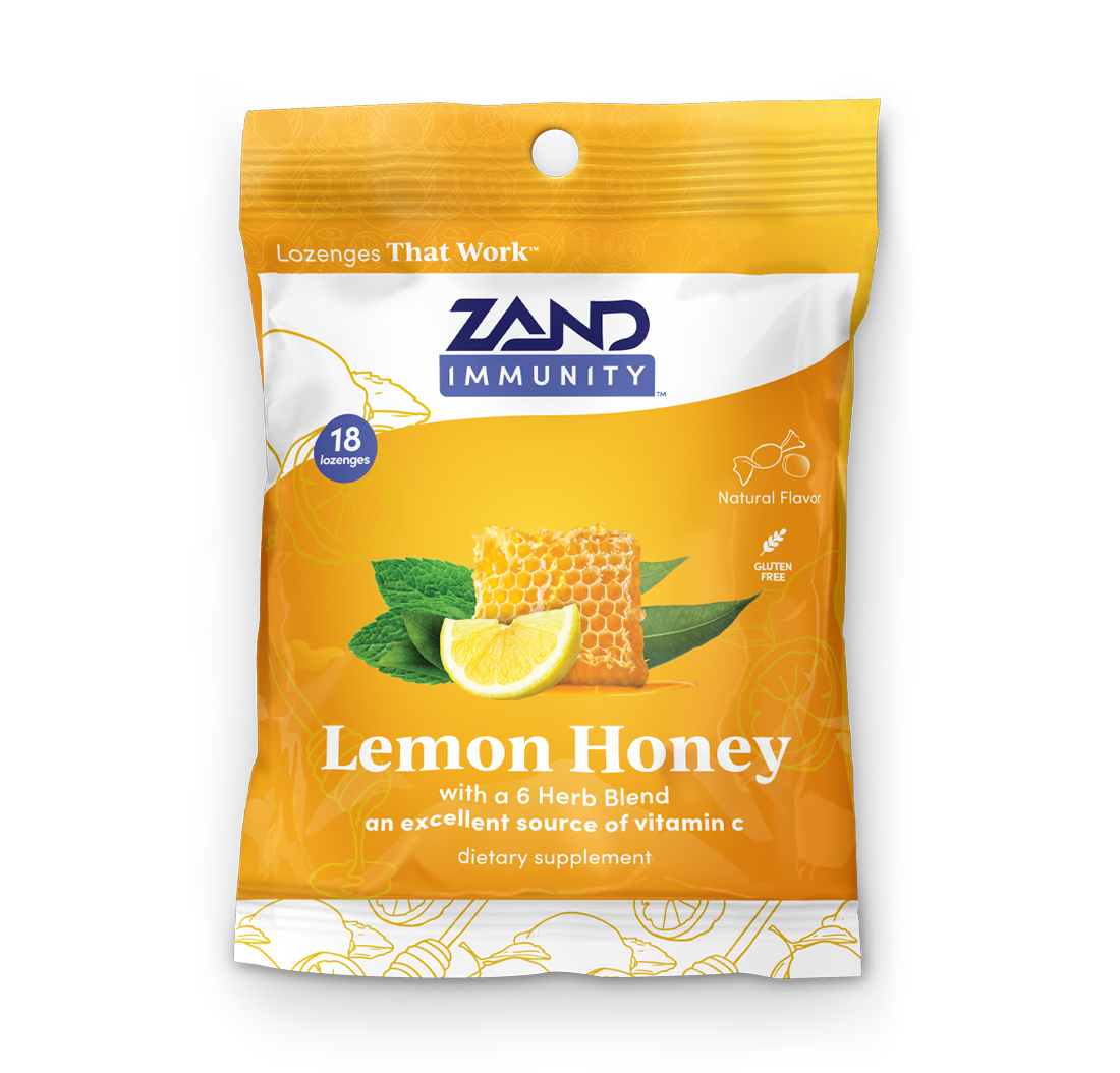 LEMON HONEY LOZENGES 18 Count by ZAND - BIOVEA CYPRUS