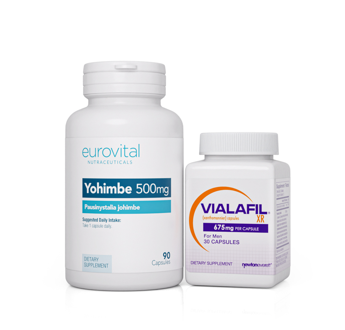 VIALAFIL XR (With Tongkat) 30 Capsules & YOHIMBE 500mg 90 Capsules by ...